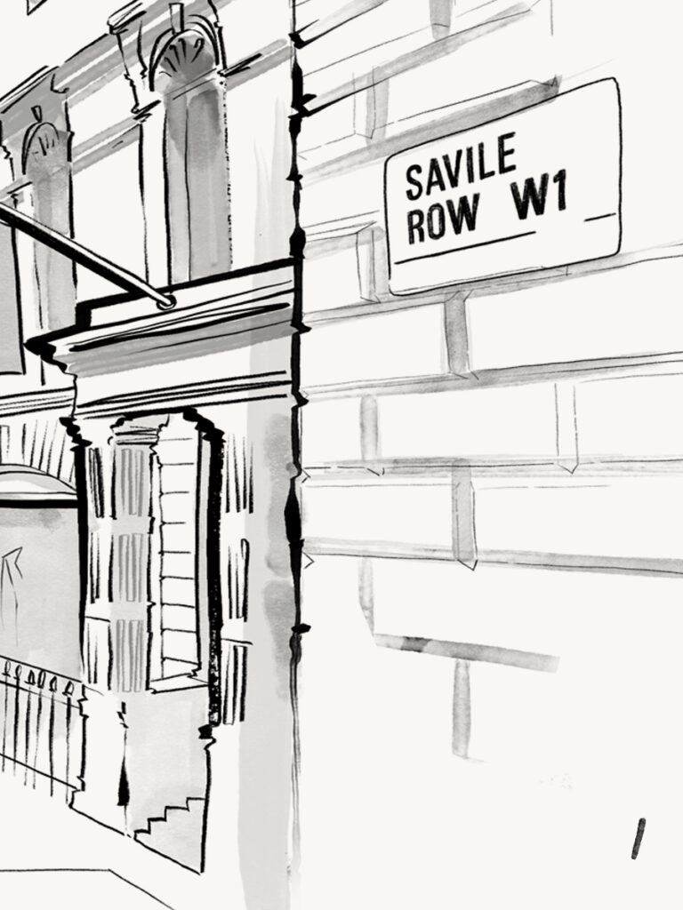 A Savile Row Illustration - Matt Richards Illustration